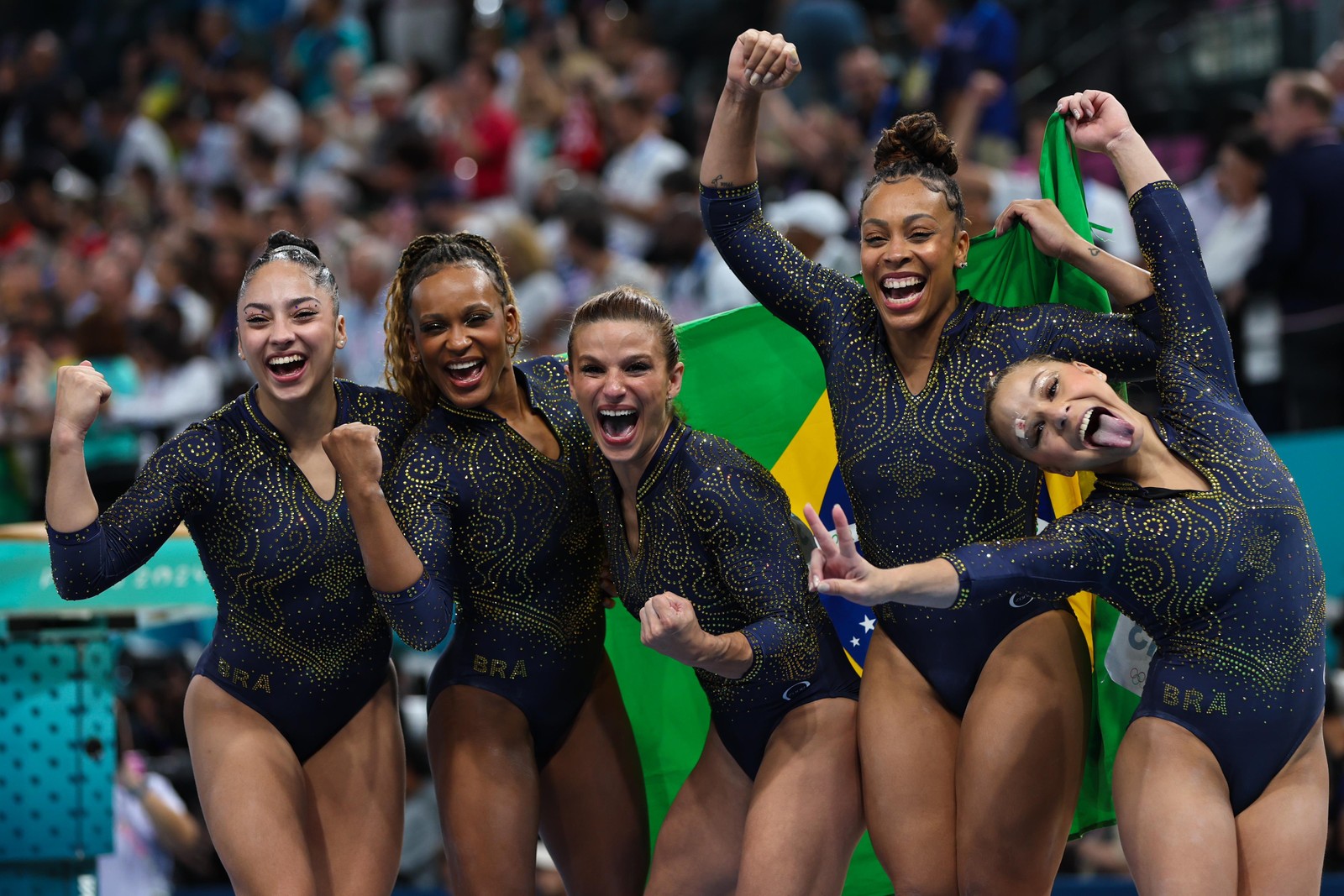 Brasil fica com bronze e conquista medalha inédita na ginástica artística por equipes