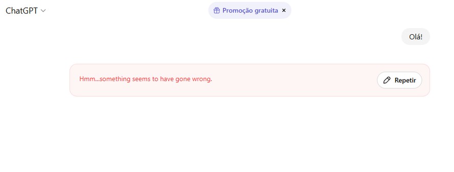 Chat GPT caiu? Usuários relatam instabilidade no serviço