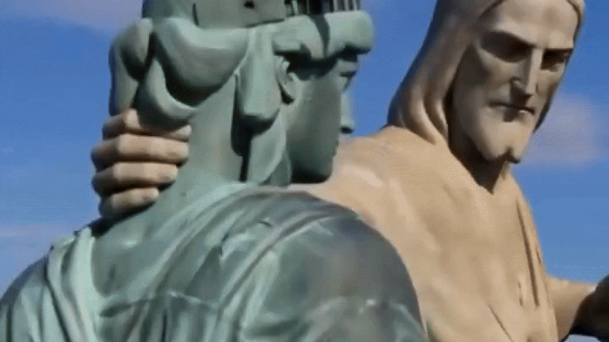 Irã divulga vídeo feito por IA de 'briga' entre Estátua da Liberdade e ...