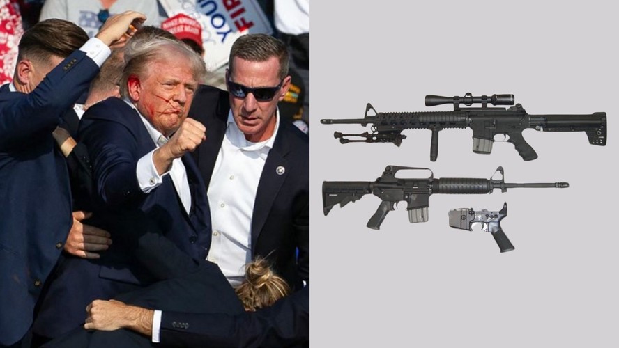 Fuzil AR-15, disparado em atentado contra Trump, é popular nos EUA e já ...