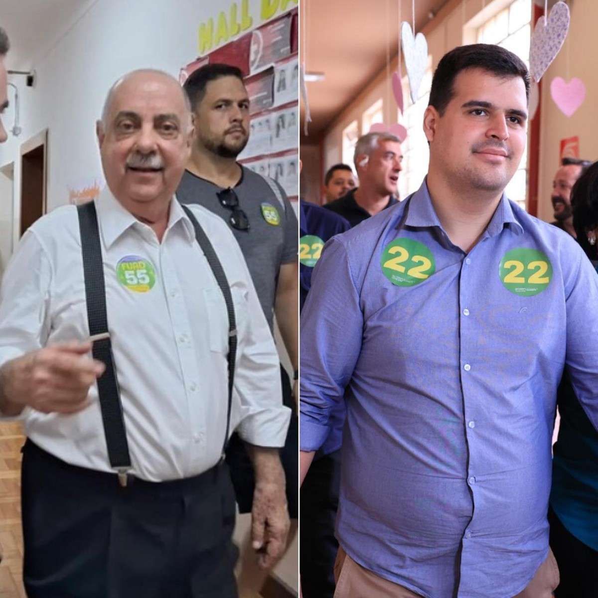 Bruno Engler (PL) e Fuad Noman (PSD) se dizem confiantes durante ...