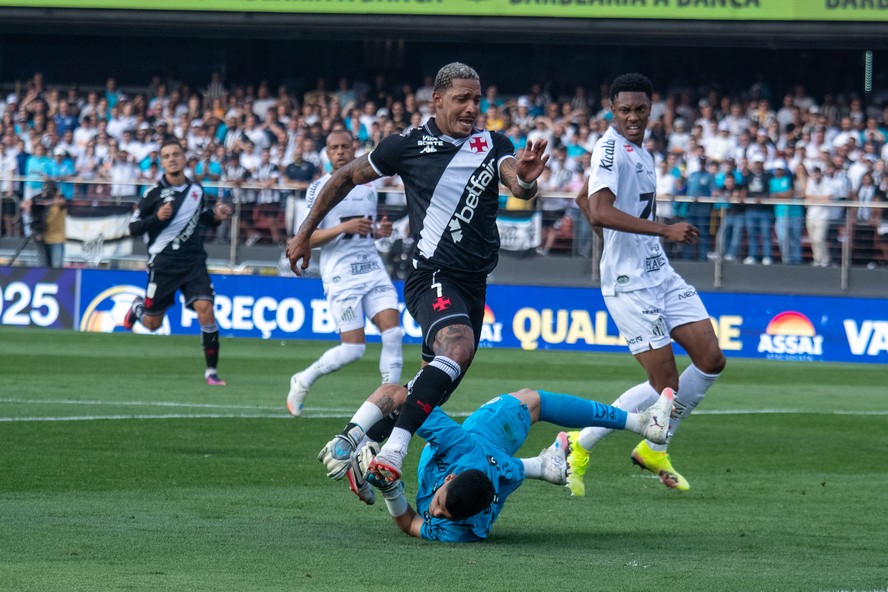 Santos é goleado pelo Vasco por 6 a 0